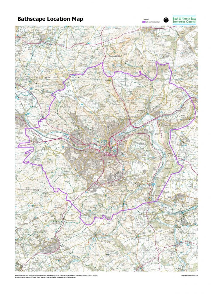 Bathscape Boundary Map - Bathscape Landscape Partnership